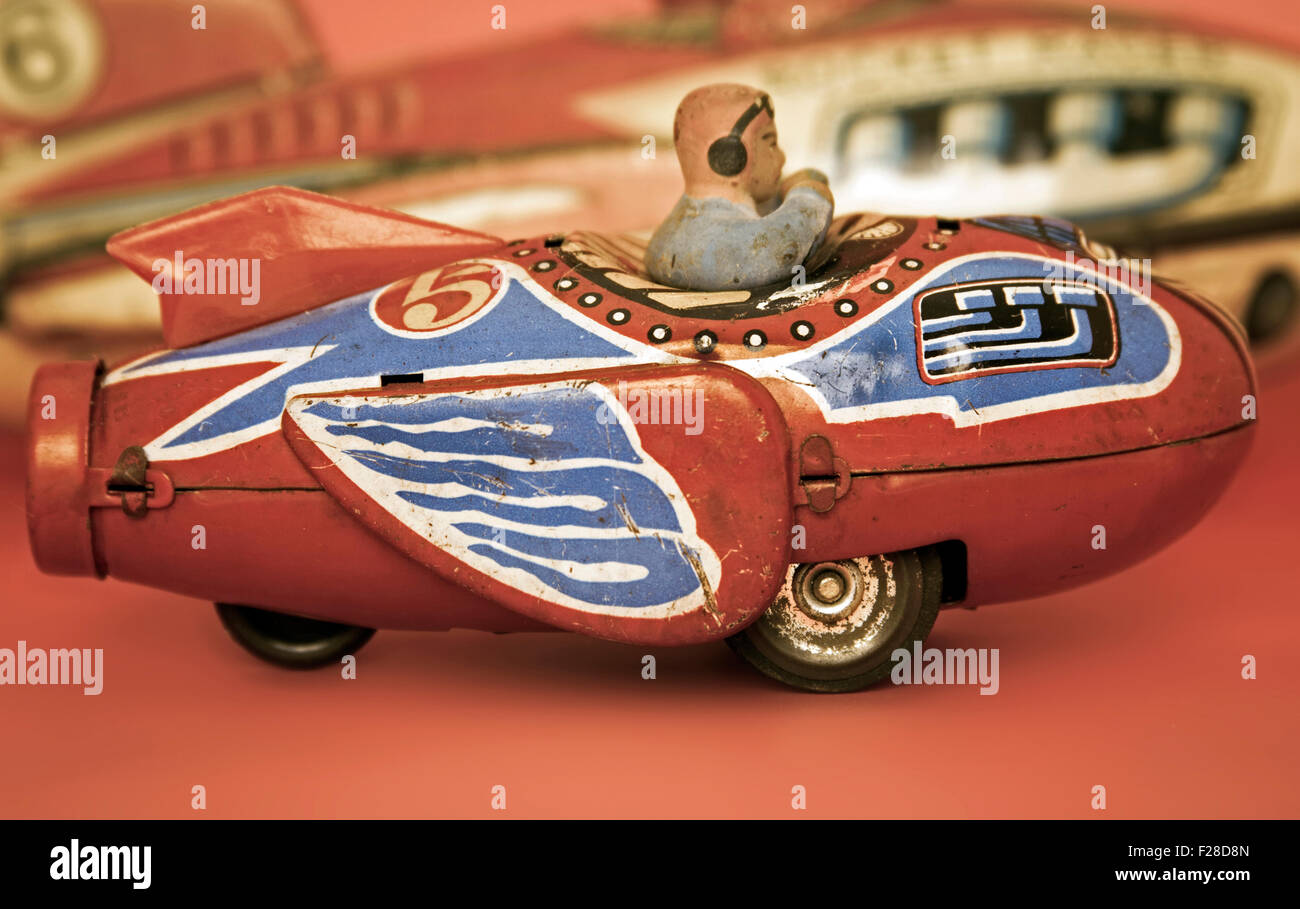 retro rocket toys Stock Photo - Alamy