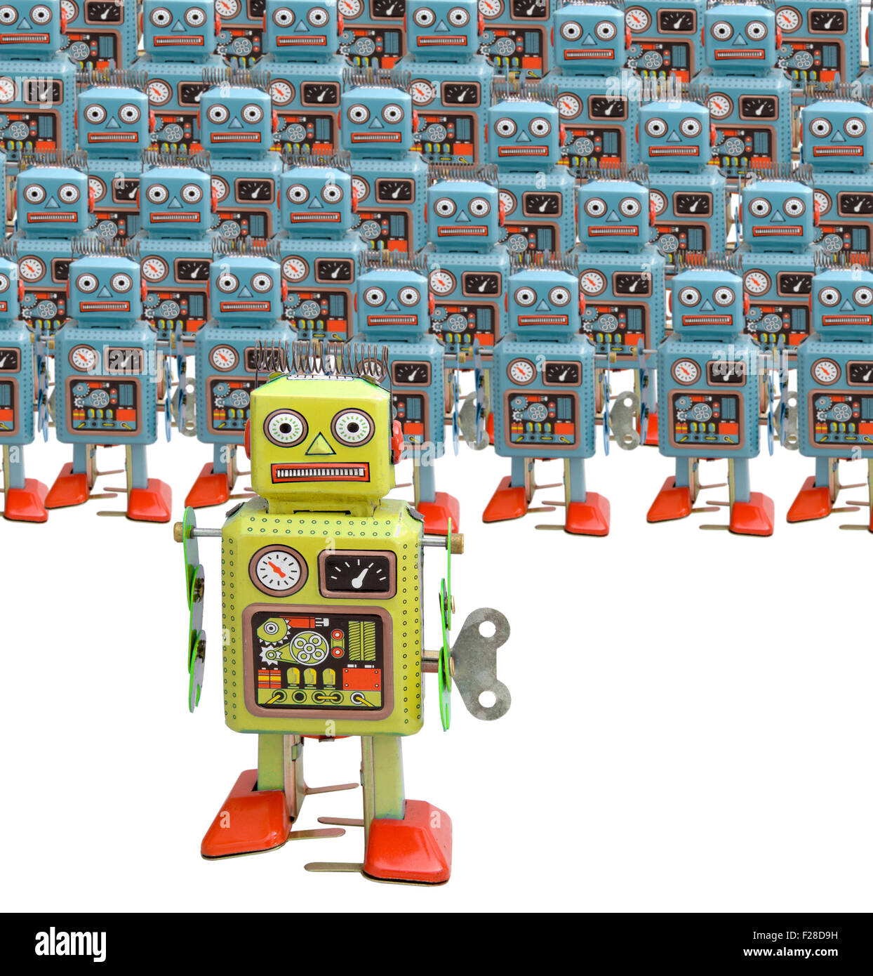a large group of retro robots Stock Photo - Alamy