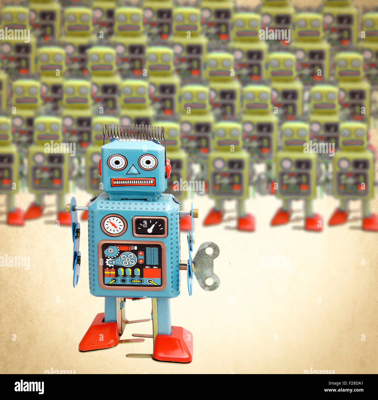 a large group of retro robots Stock Photo - Alamy