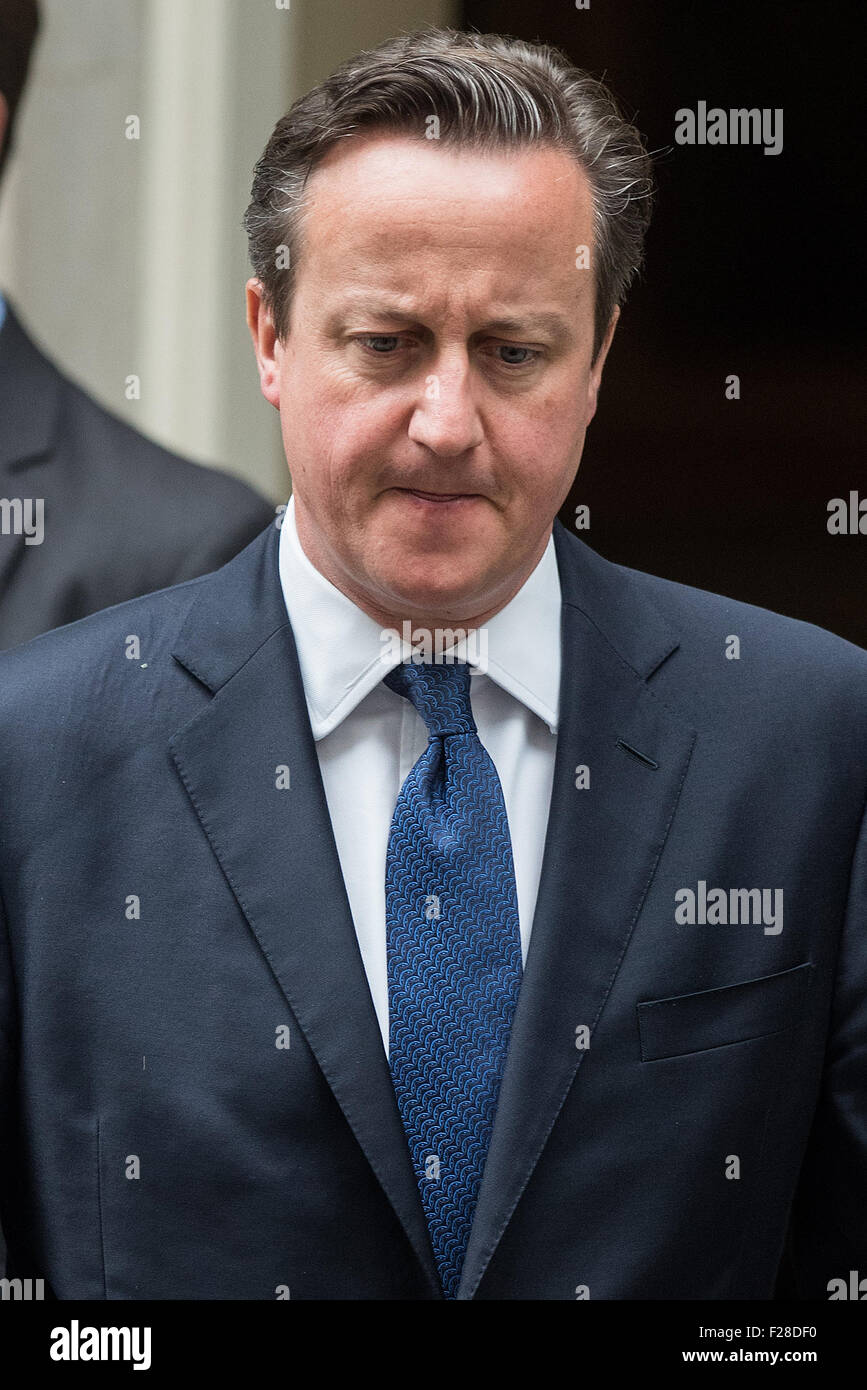 Prime Minister David Cameron leaves a Cabinet meeting at 10 Downing ...