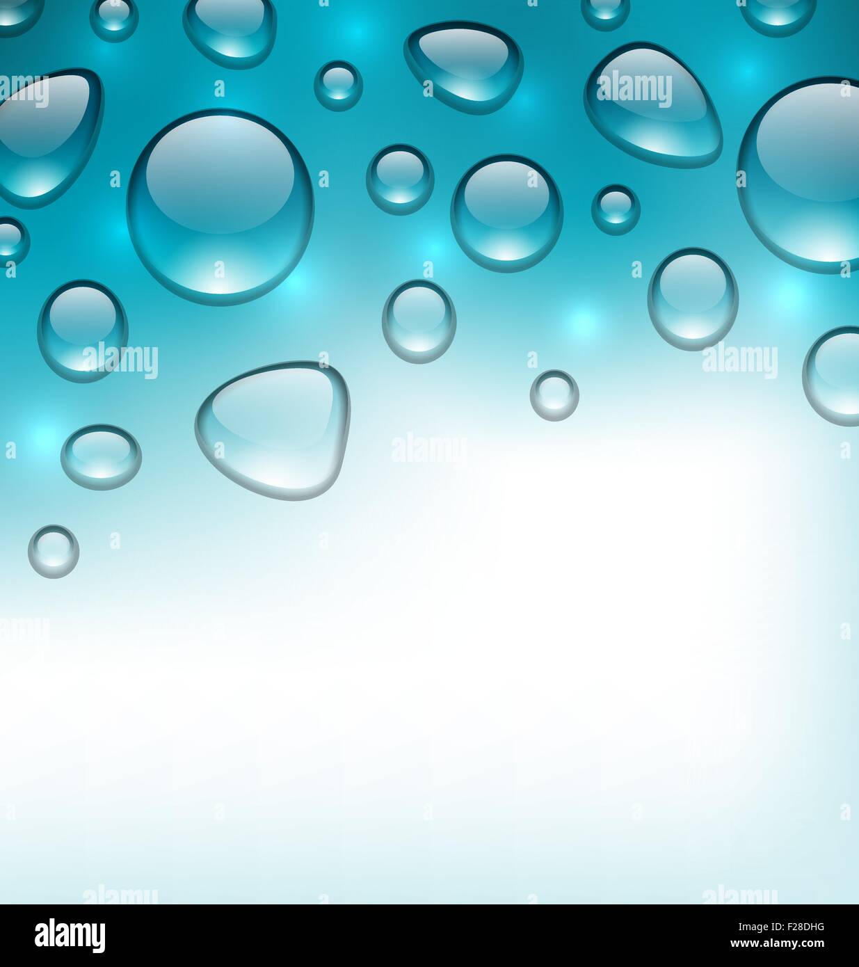 Water abstract background with drops, place for your text Stock Vector ...