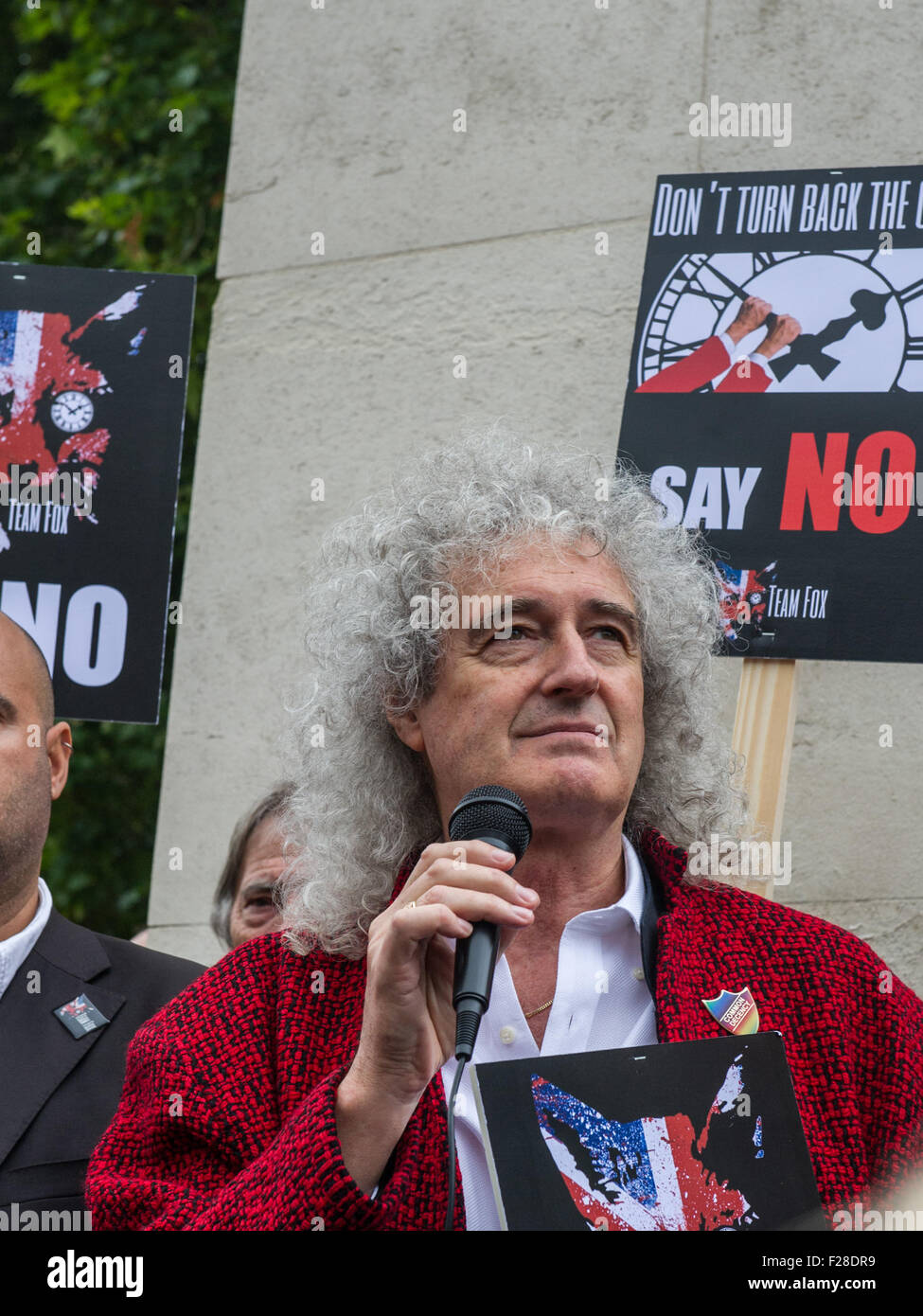 Brian May attends a Keep the Fox Hunting Ban protest outside the Houses ...