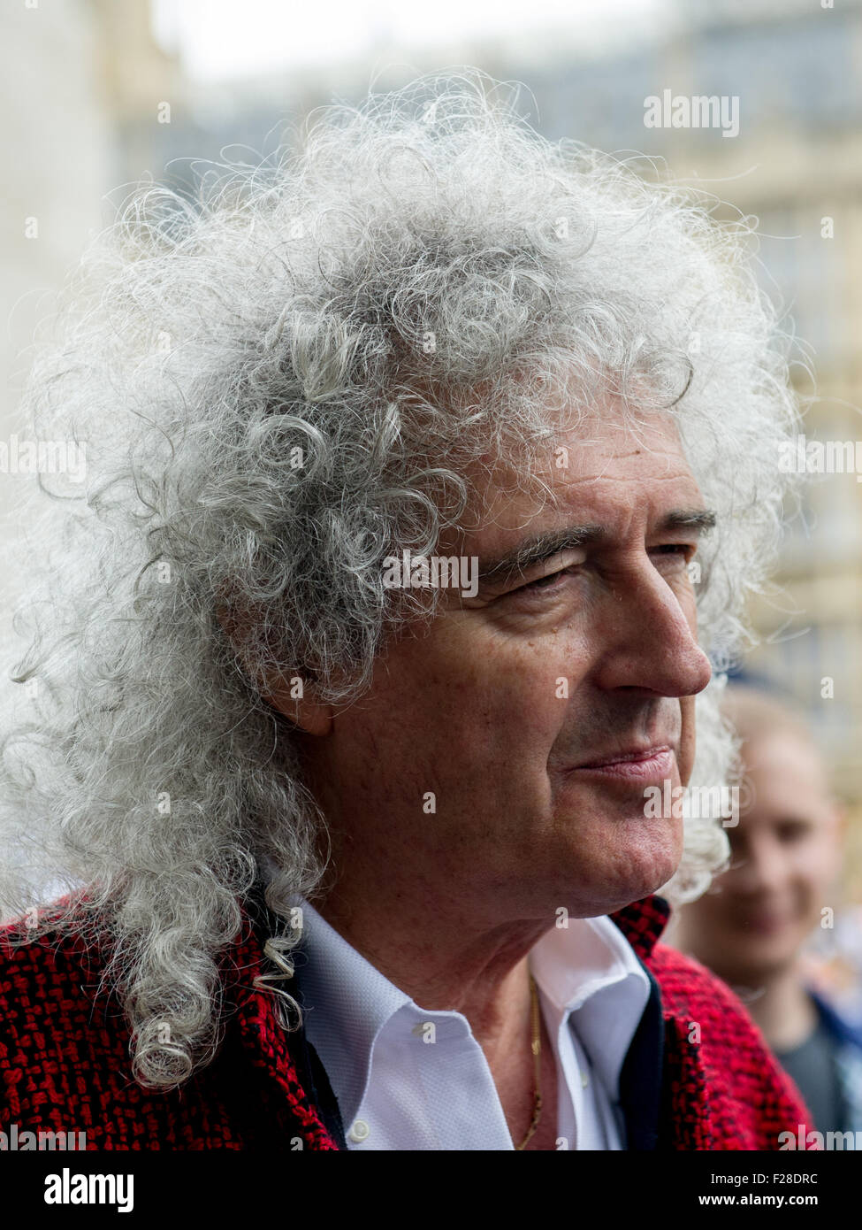 Brian May attends a Keep the Fox Hunting Ban protest outside the Houses ...