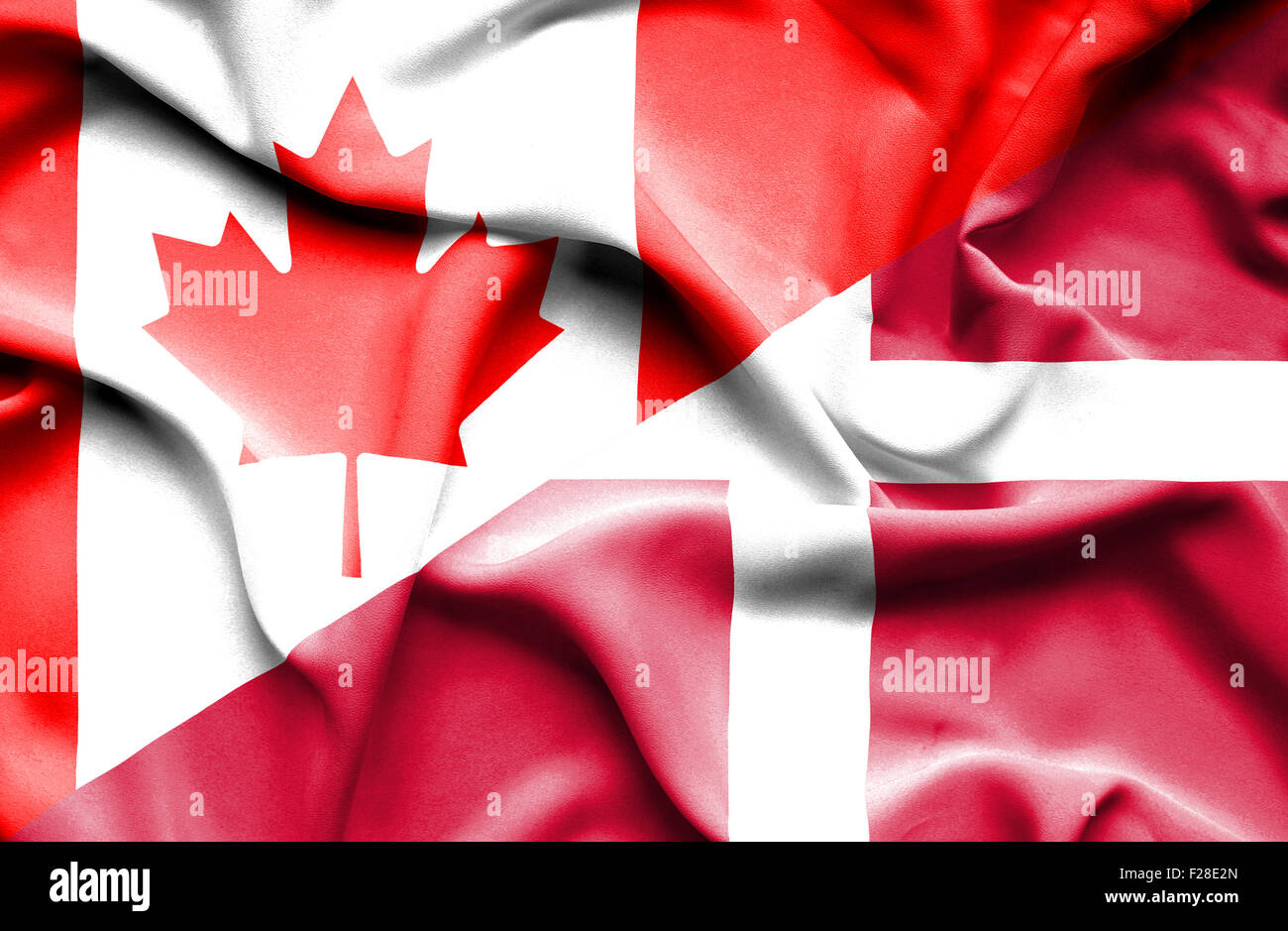 Canada denmark flag hi-res stock photography and images - Alamy