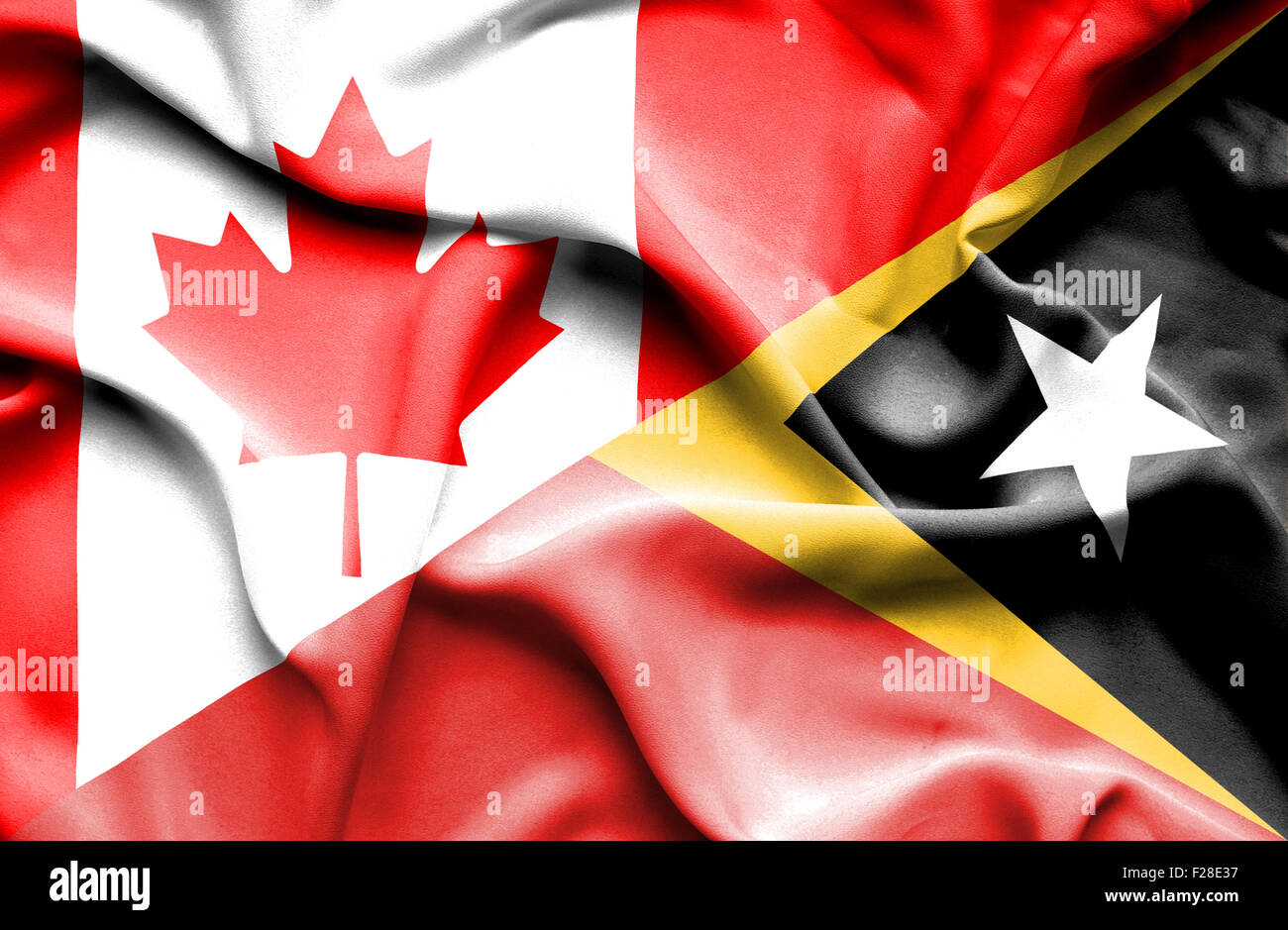 Canada east timor flag hi-res stock photography and images - Alamy