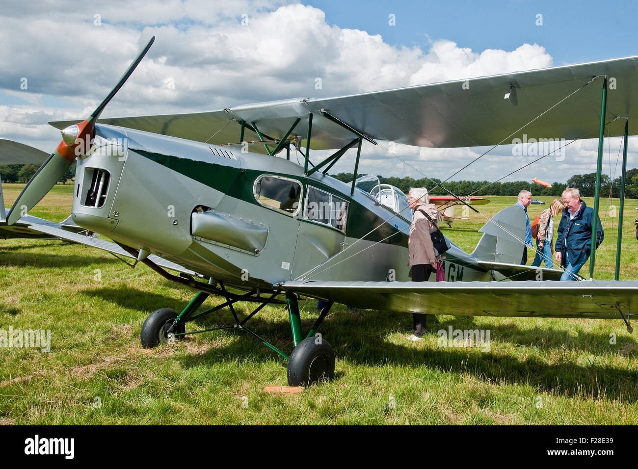 Very rare de Havilland DH-83 Fox Moth ZK-AGM at the International DH ...