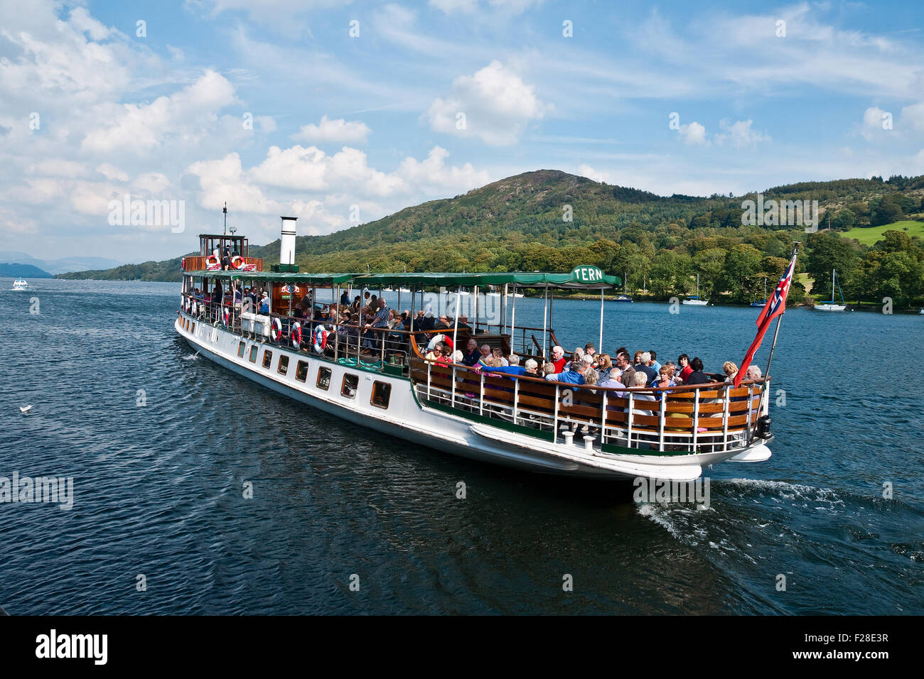 MV Tern, flagship of the Lake Windermere steamer fleet, leaving ...