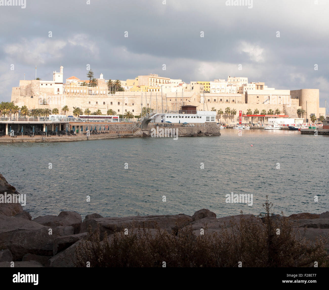 The old walled fortress Melilla la Vieja, Melilla, Spanish territory in ...