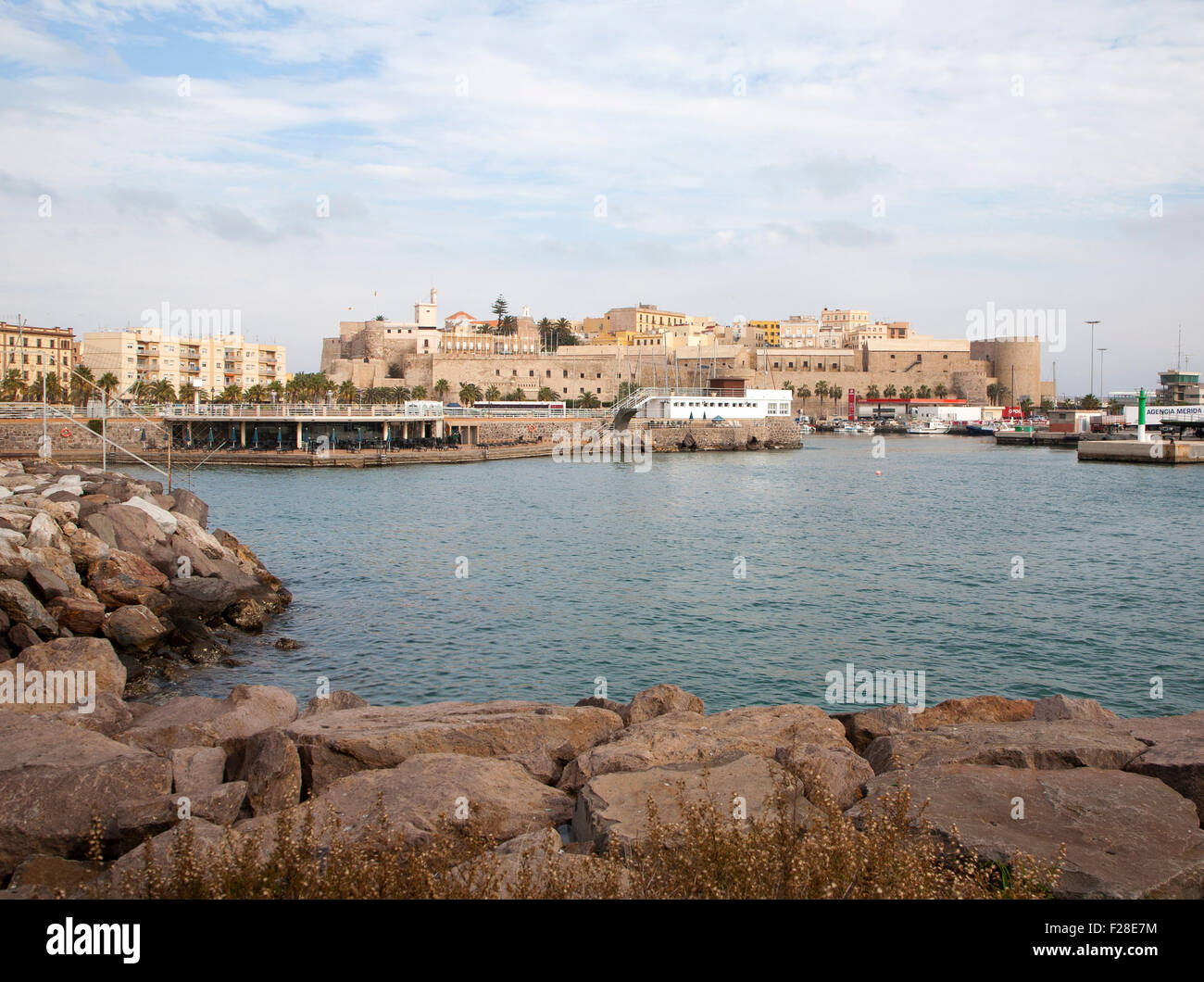 The old walled fortress Melilla la Vieja, Melilla, Spanish territory in ...