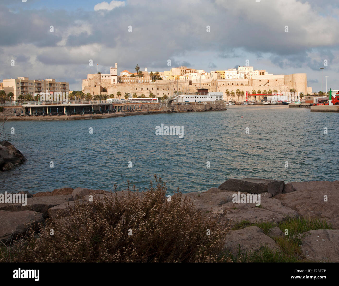 The old walled fortress Melilla la Vieja, Melilla, Spanish territory in ...