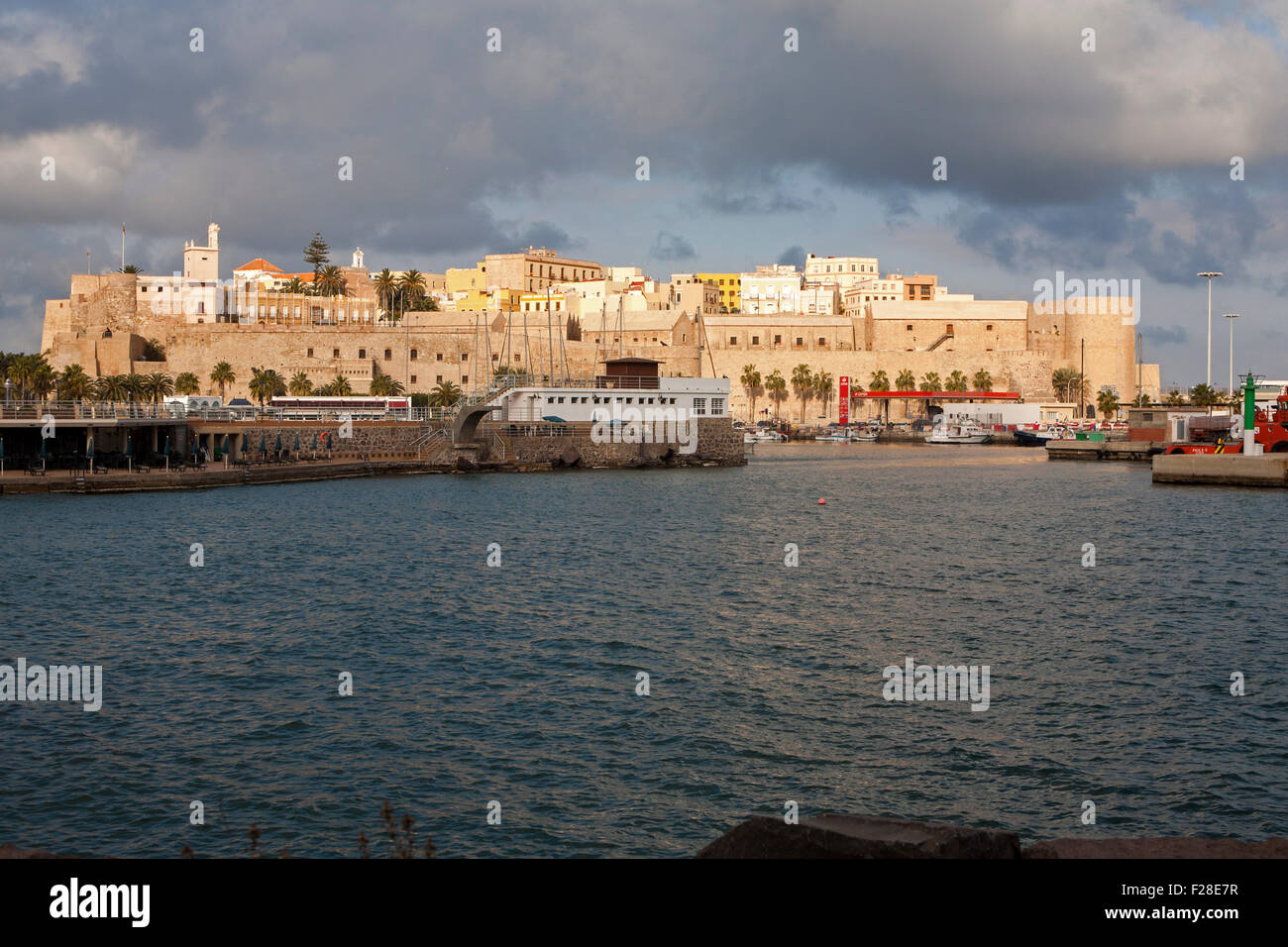 The old walled fortress Melilla la Vieja, Melilla, Spanish territory in ...