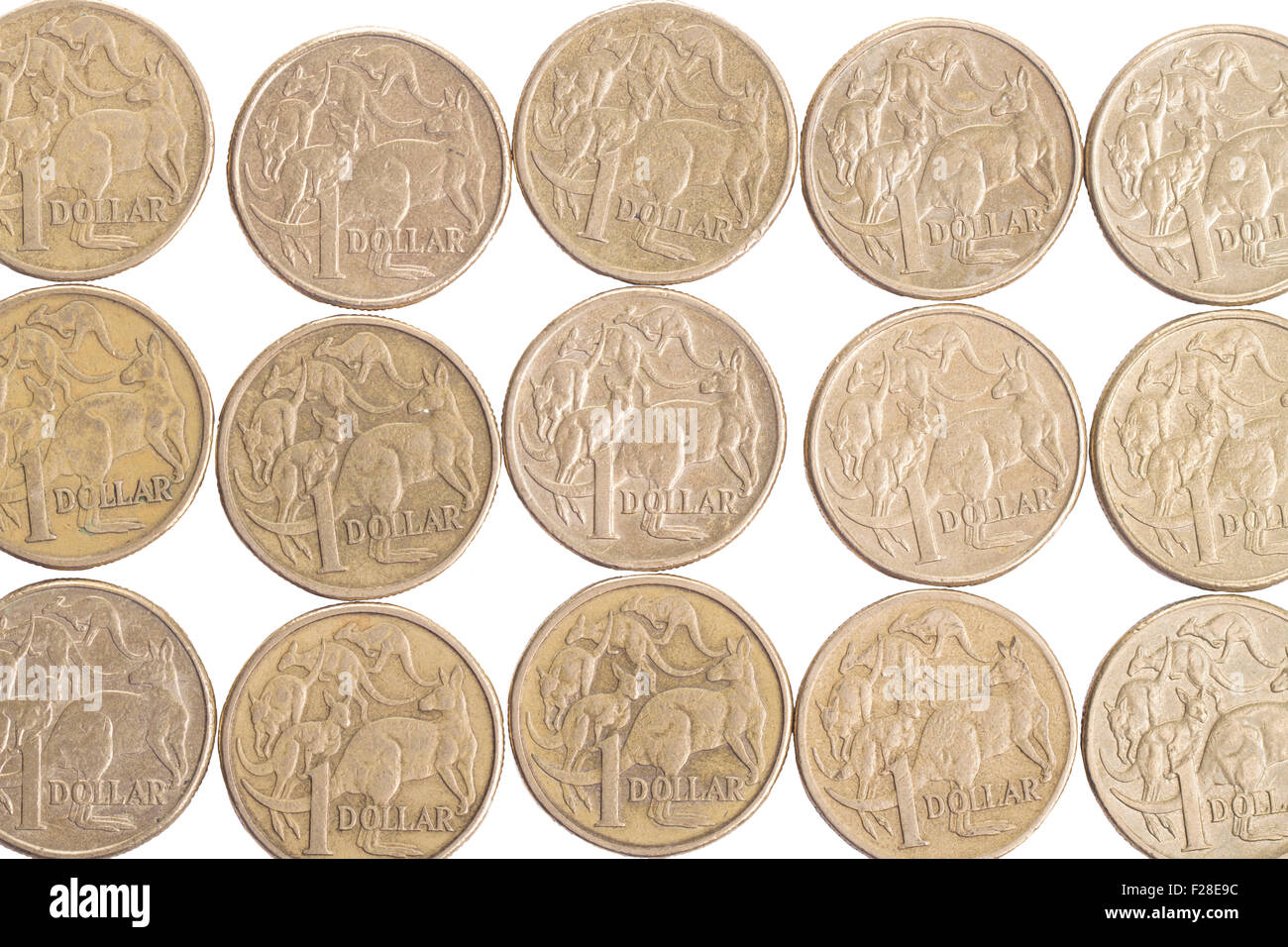 Close up of many Australian Dollar coins Stock Photo - Alamy