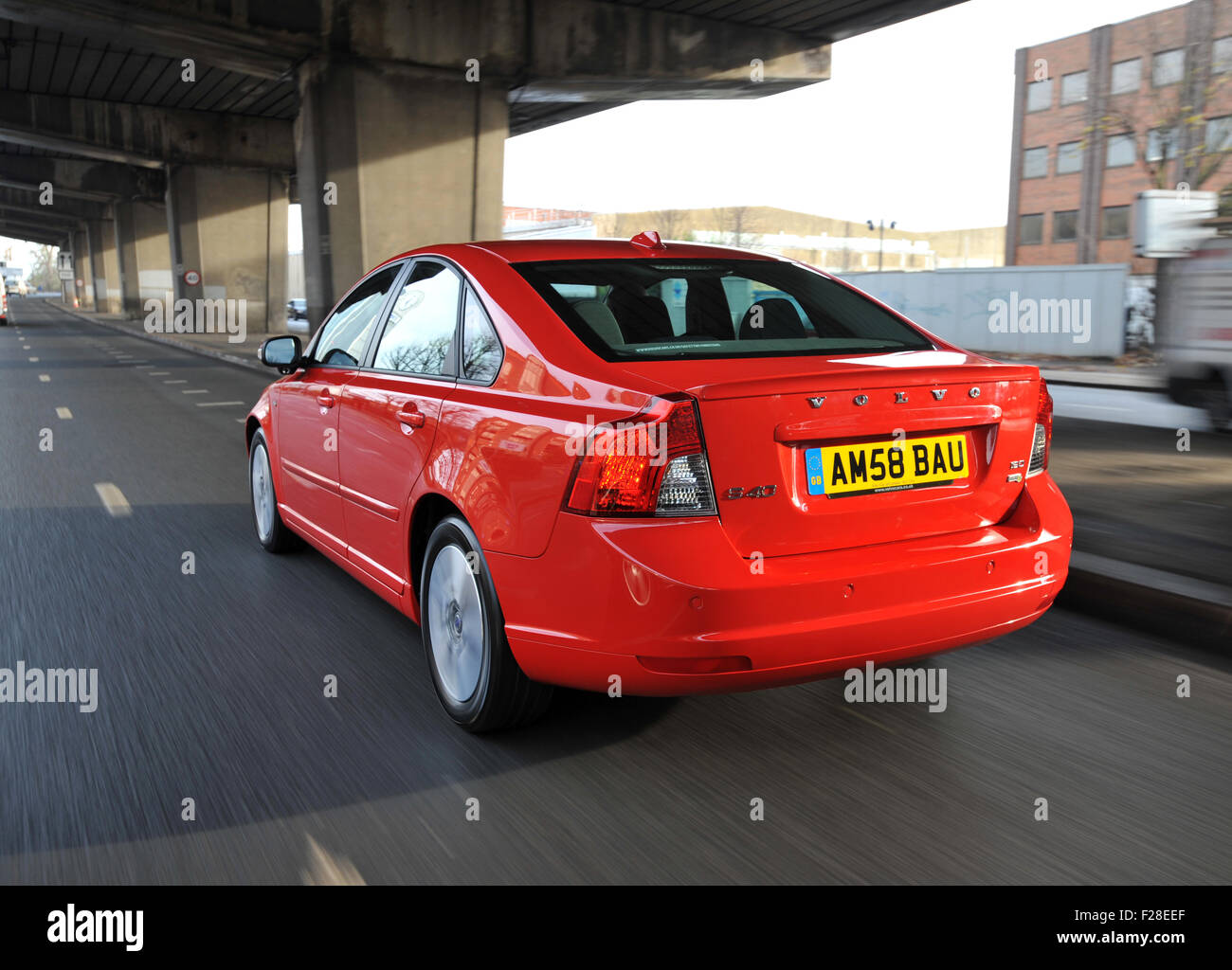 Red saloon sedan 4 door city car hi-res stock photography and images ...