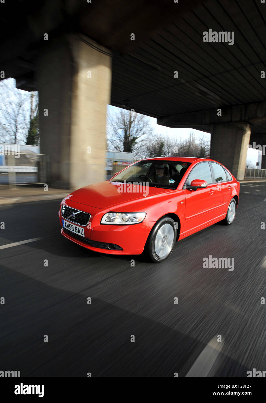 Red saloon sedan 4 door city car hi-res stock photography and images ...