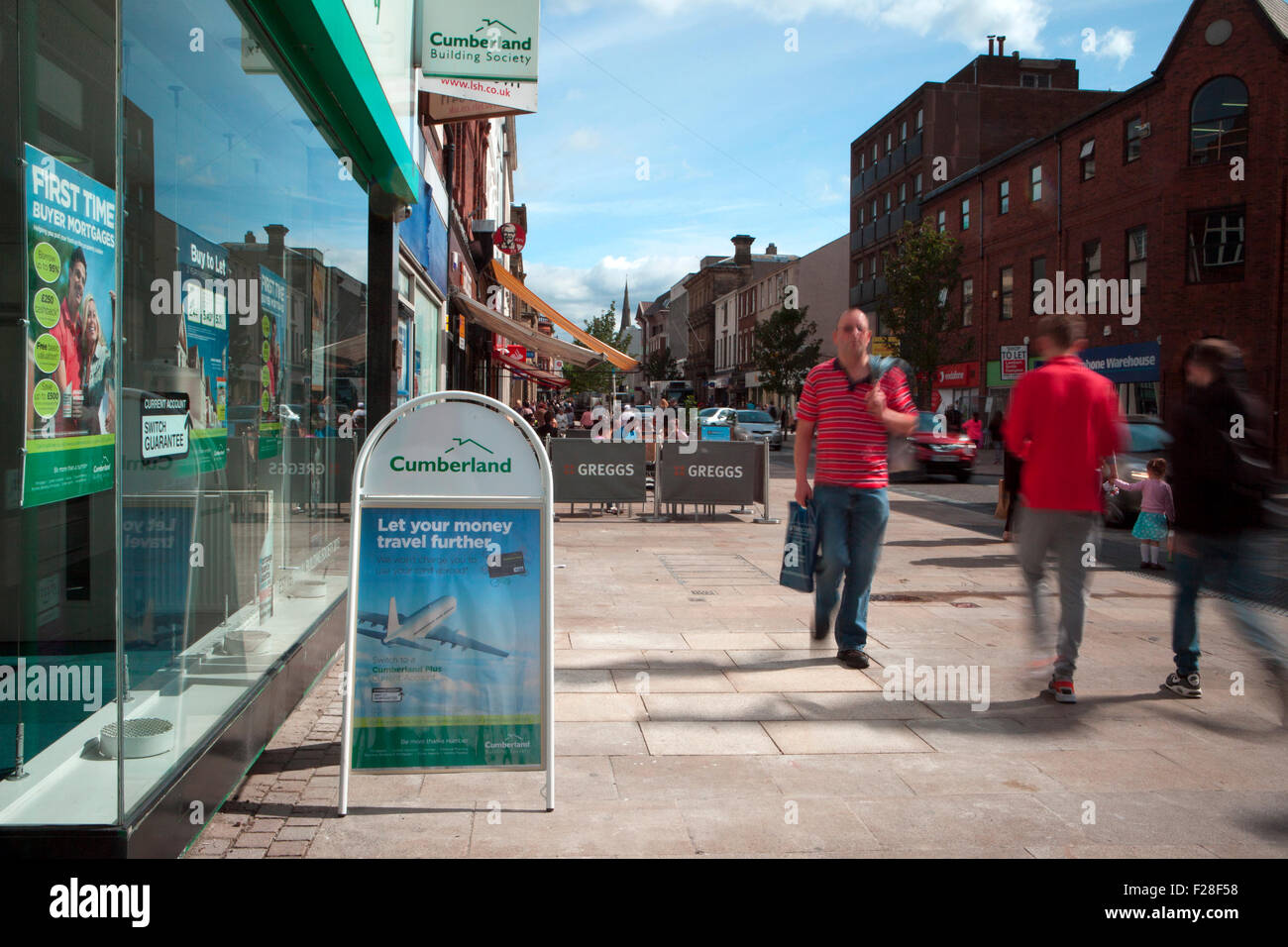 Fishergate, Preston City Centre, Lancashire, UK Shoppers, Shops ...