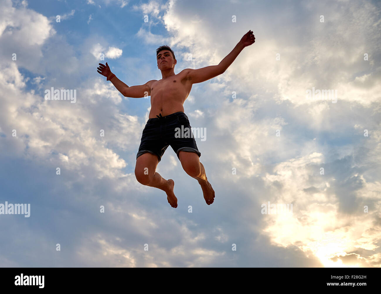 Person Flying In The Sky