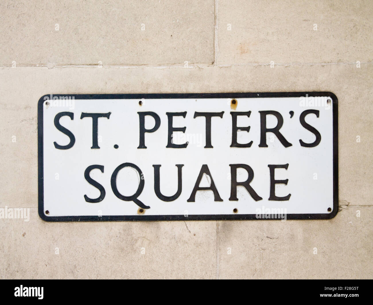 City of manchester sign hi-res stock photography and images - Alamy