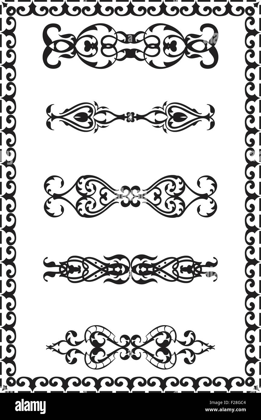 Filigree lines Stock Vector Images - Alamy