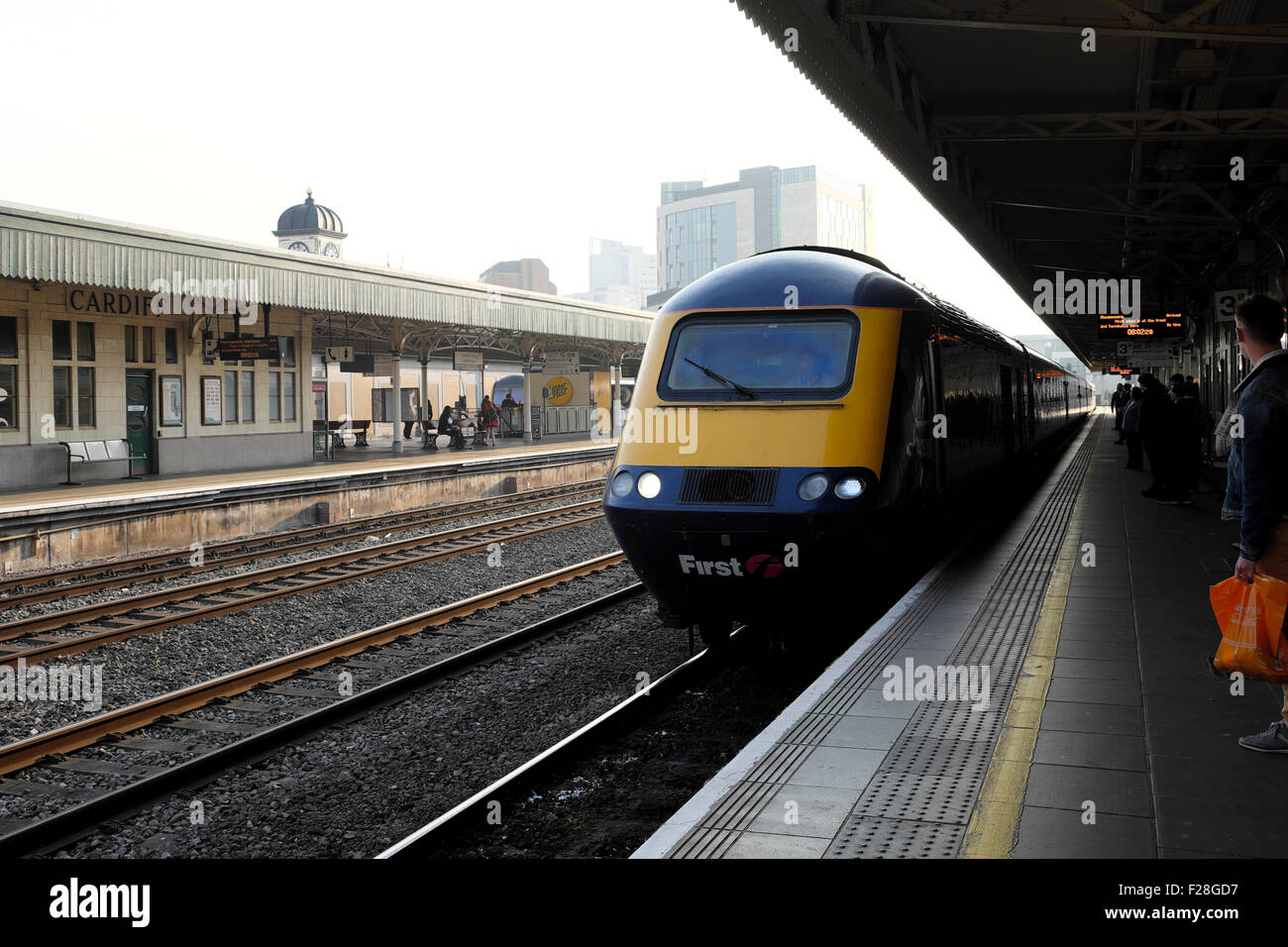 At cardiff central station in wales hi-res stock photography and images ...