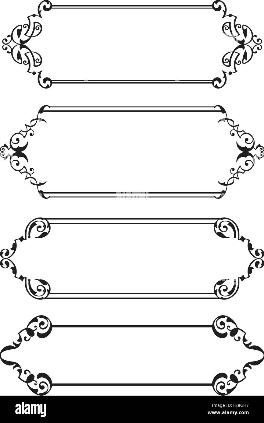 Simple Baroque Frame Vector