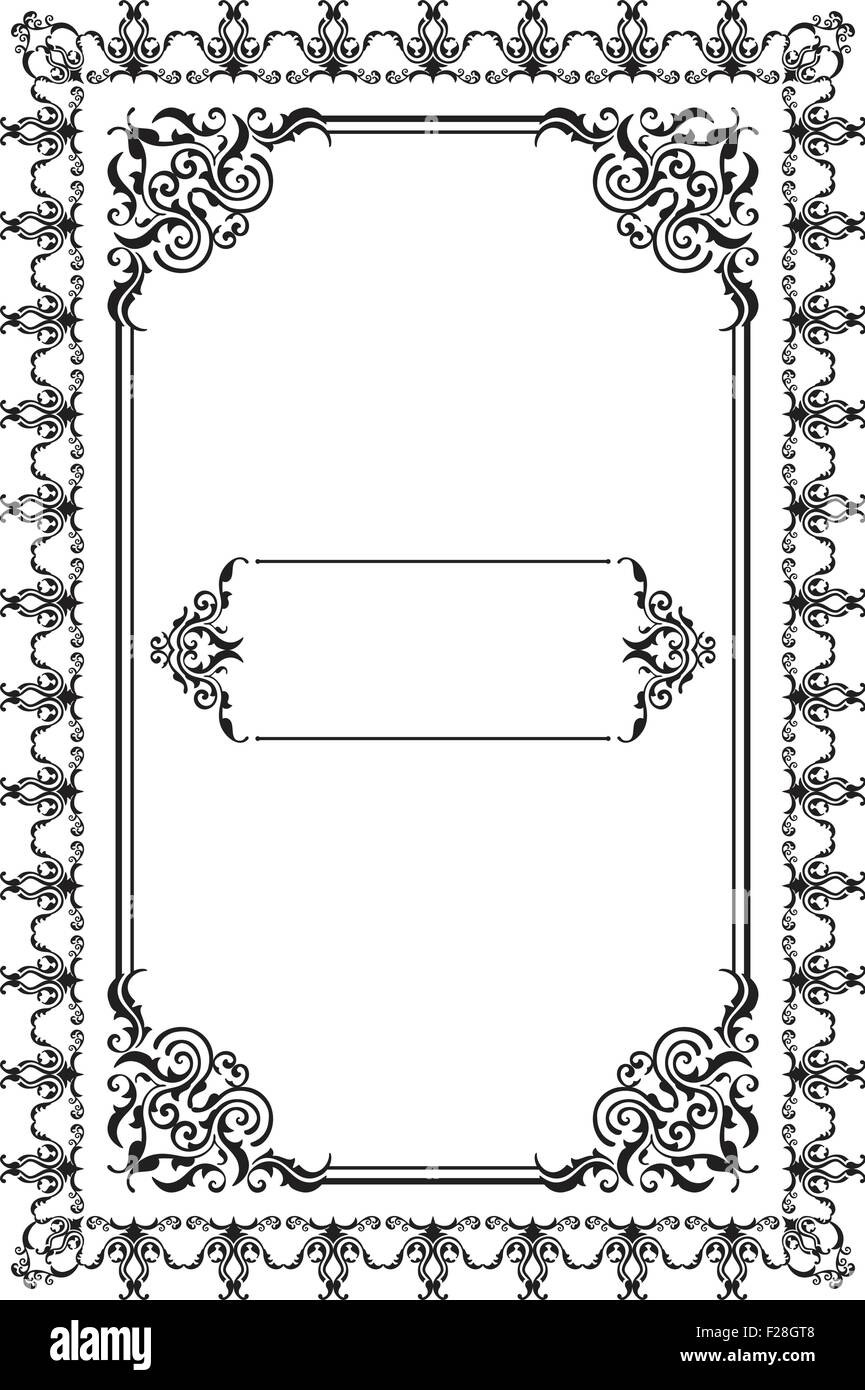 Perfect ornate frame is on white Stock Vector Image & Art - Alamy
