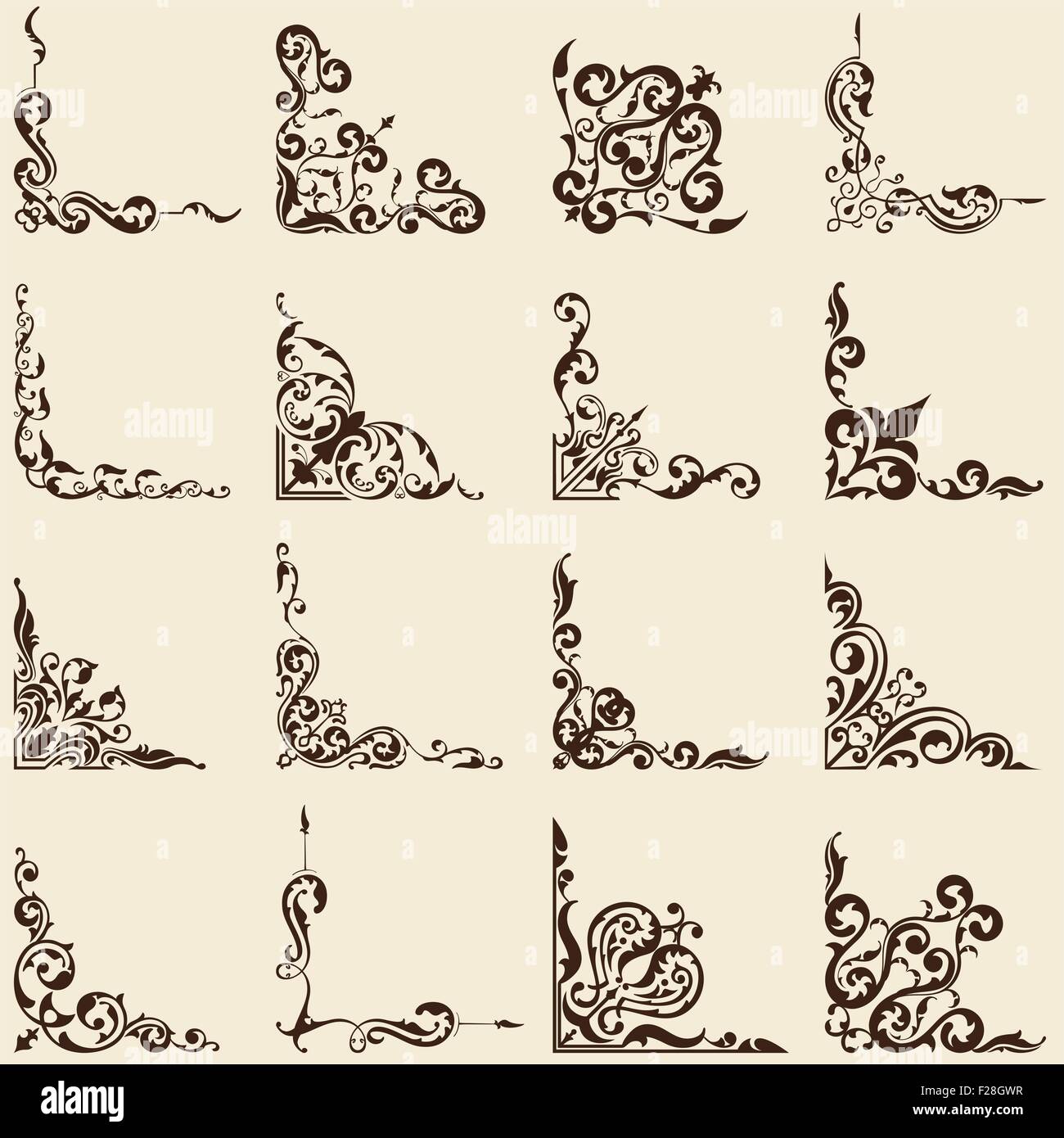 Old corner Stock Vector Images - Alamy