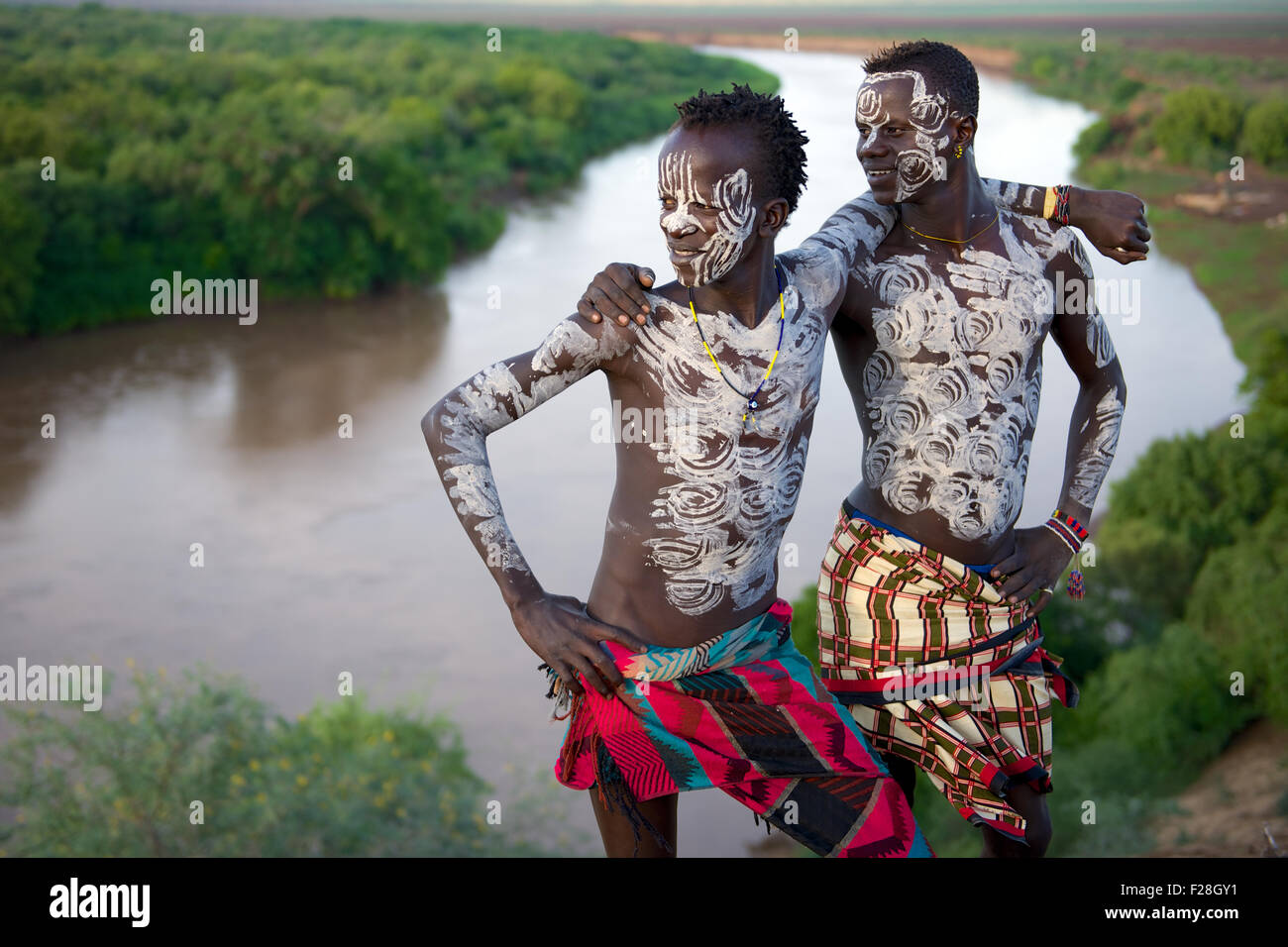 Mursi tribe warriors hi-res stock photography and images - Alamy