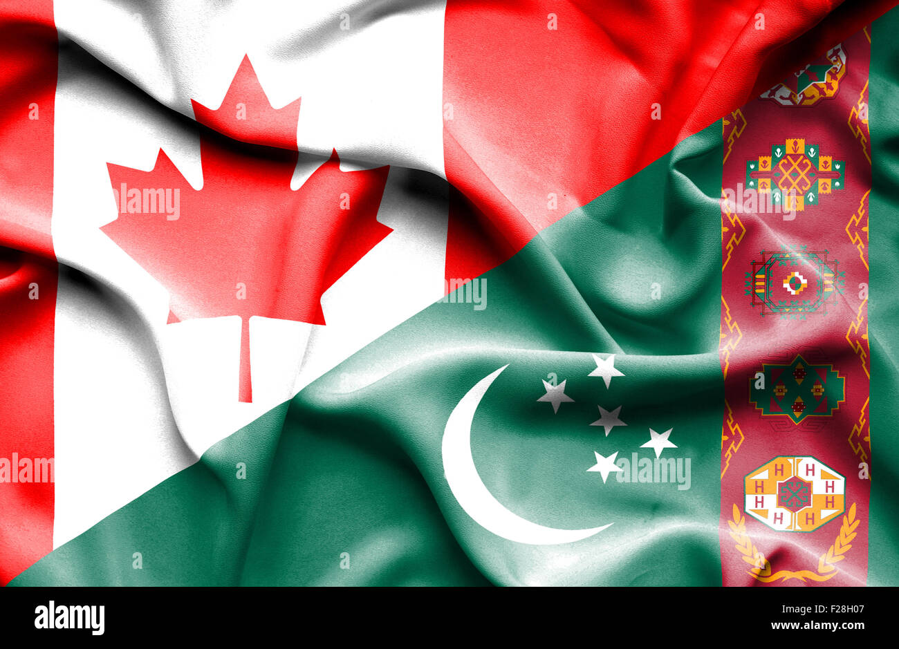 Turkmenistan canada flag hi-res stock photography and images - Alamy