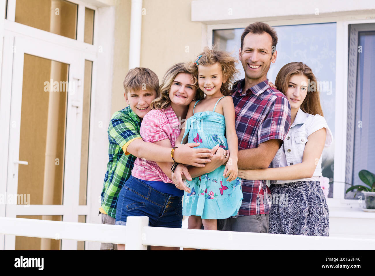 Big happy family Stock Photo - Alamy