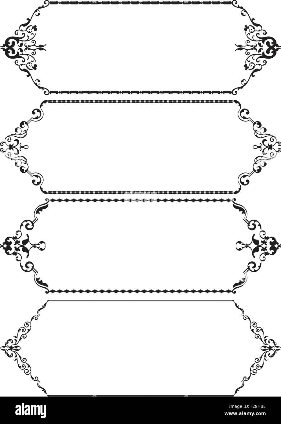 Set of nice frames on white Stock Vector Image & Art - Alamy