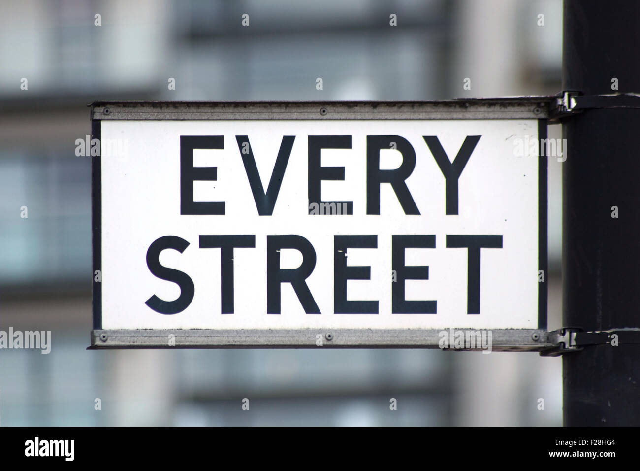 English Street Name Stock Photo - Alamy