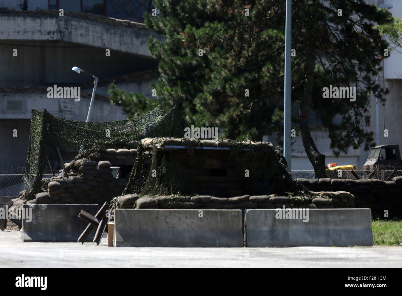 The film set of Luc Besson's 'The Lake' in Zagreb, Croatia Featuring ...