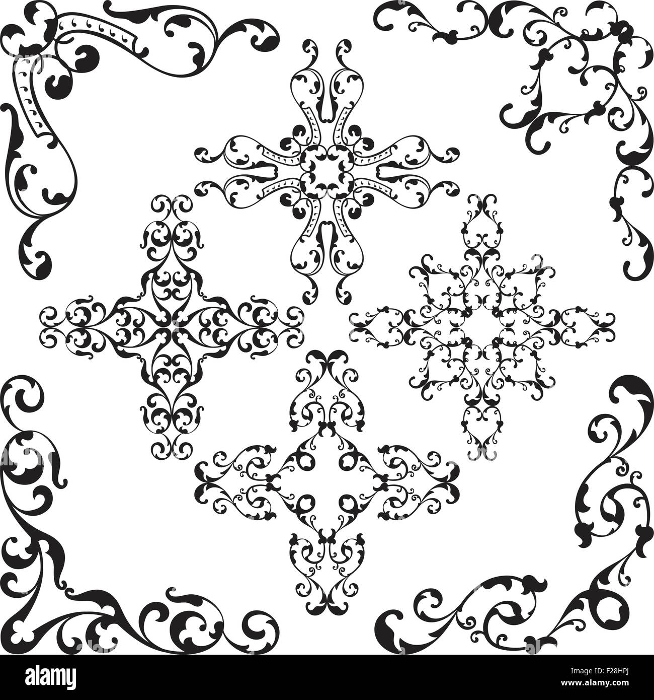 Classic scroll borders Stock Vector Images - Alamy