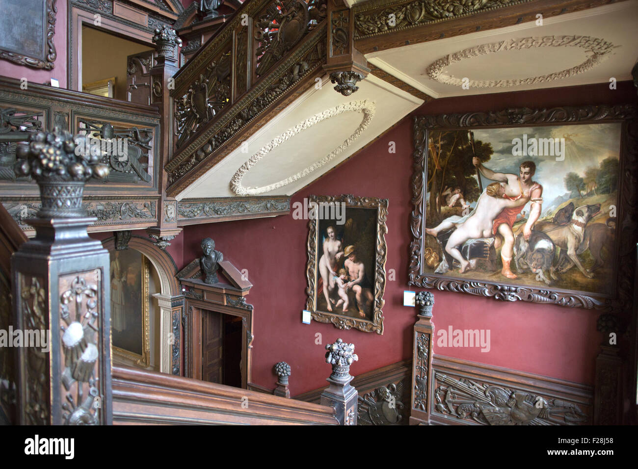 Great Staircase, Ham House, London Borough of Richmond upon Thames ...
