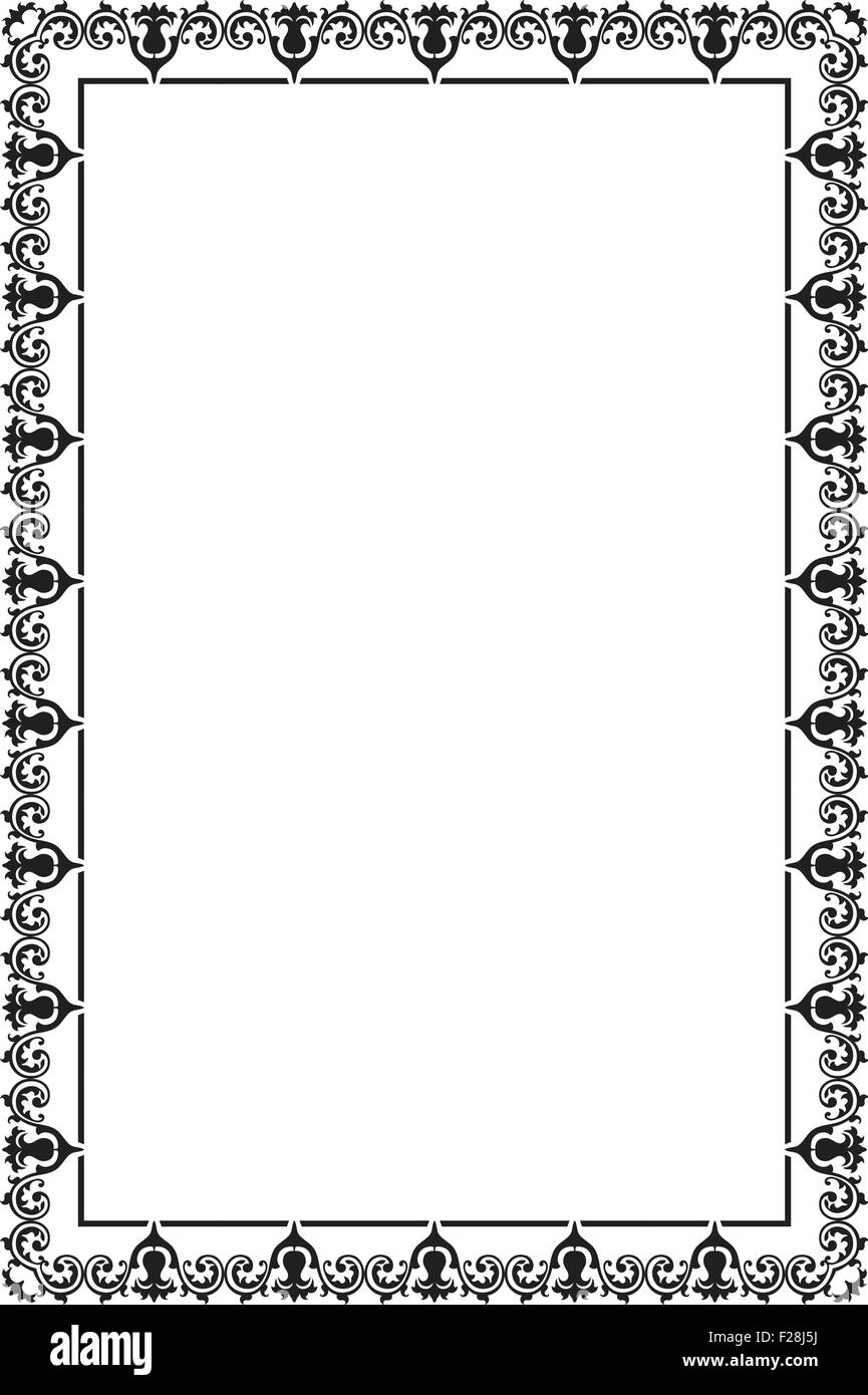 Classic nice page on white Stock Vector Image & Art - Alamy