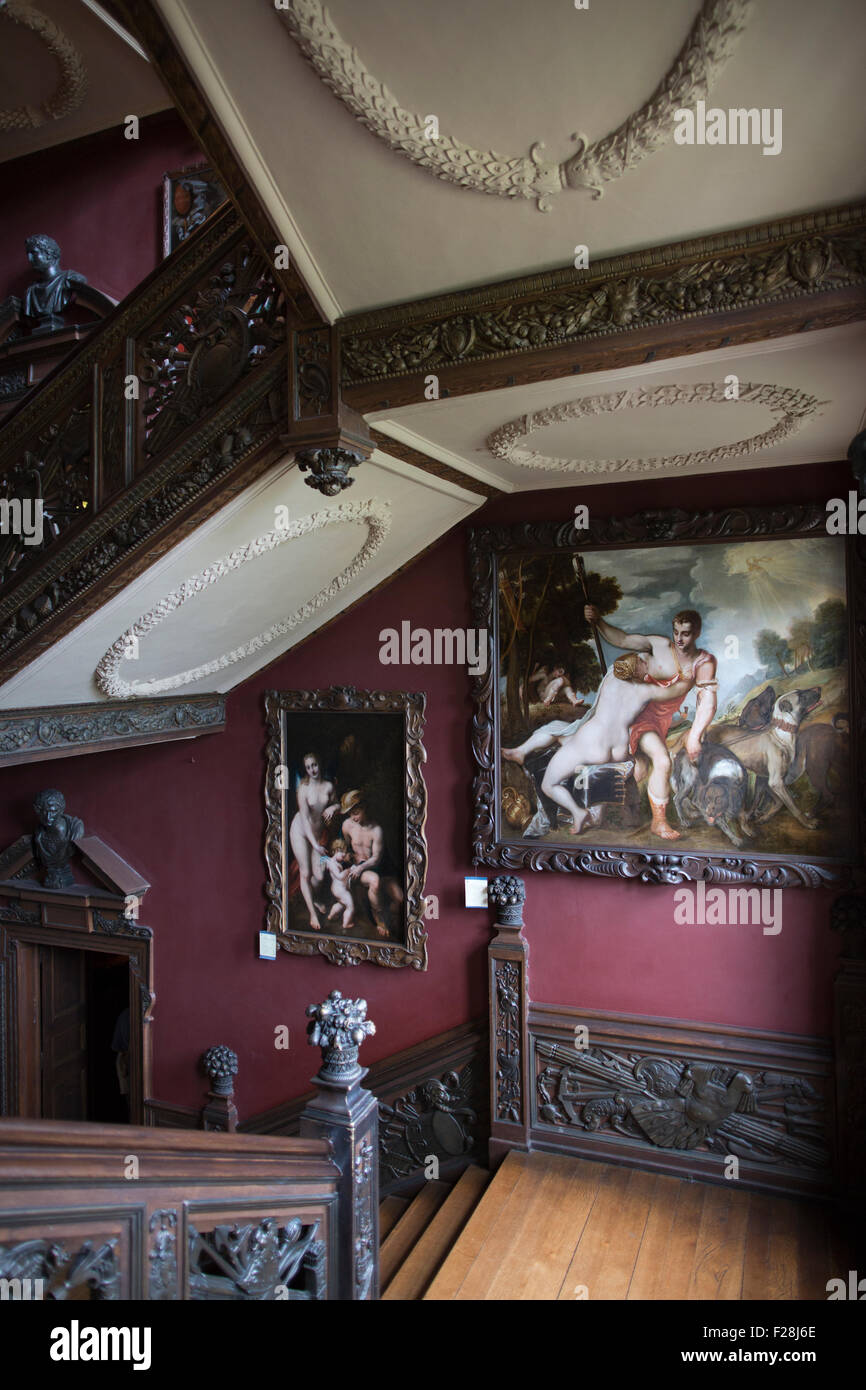 Great Staircase, Ham House, London Borough of Richmond upon Thames ...