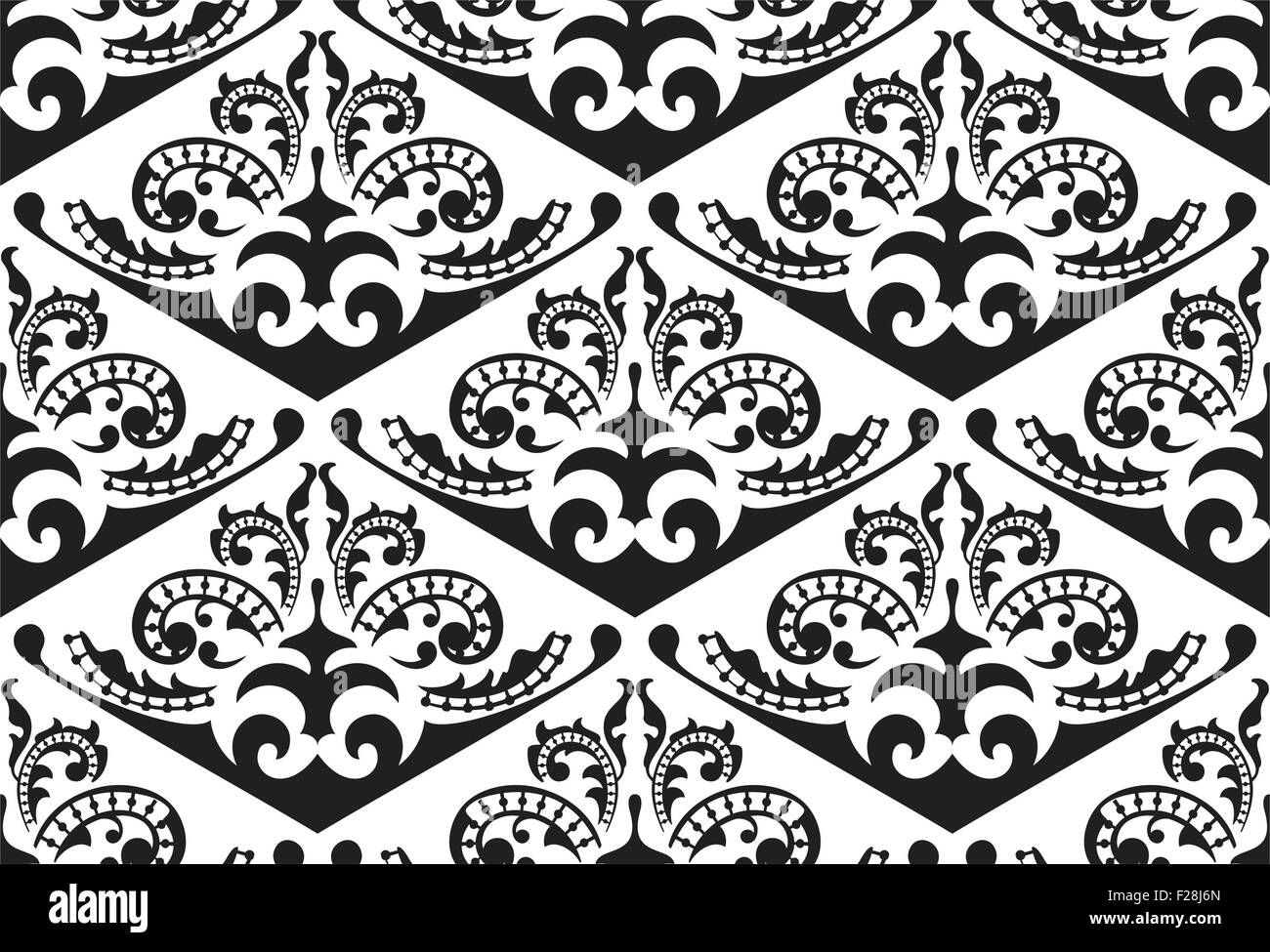 Victorian seamless pattern on white Stock Vector Image & Art - Alamy