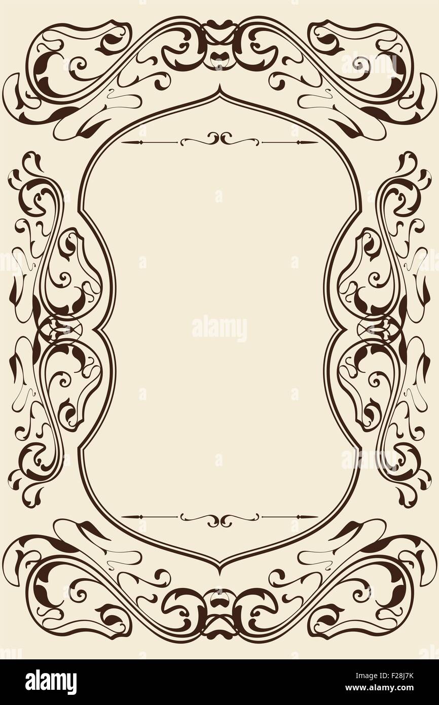 ornate perfect page isolated on white Stock Vector Image & Art - Alamy