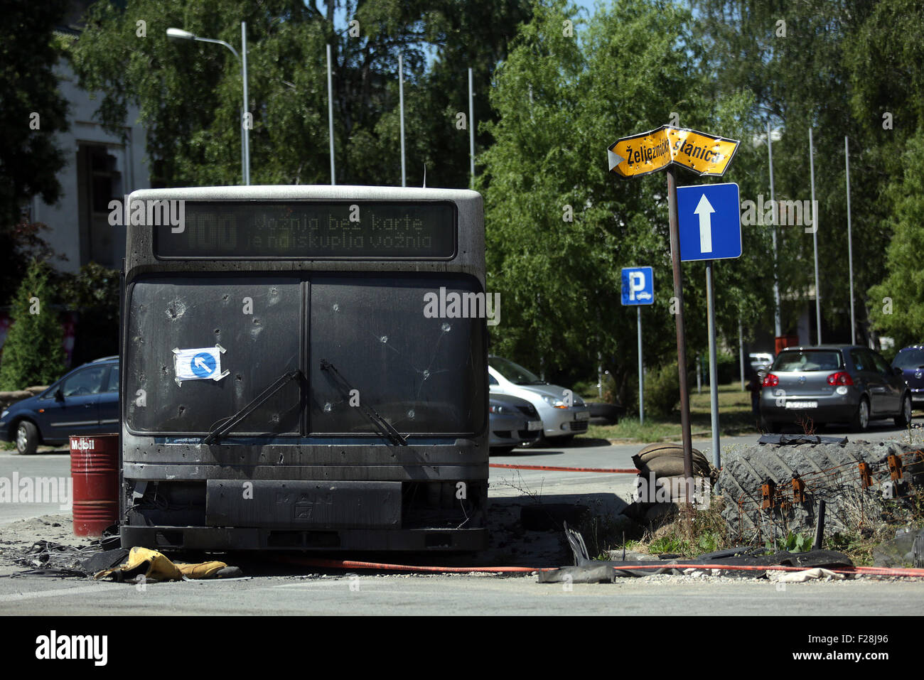 The film set of Luc Besson's 'The Lake' in Zagreb, Croatia Featuring ...