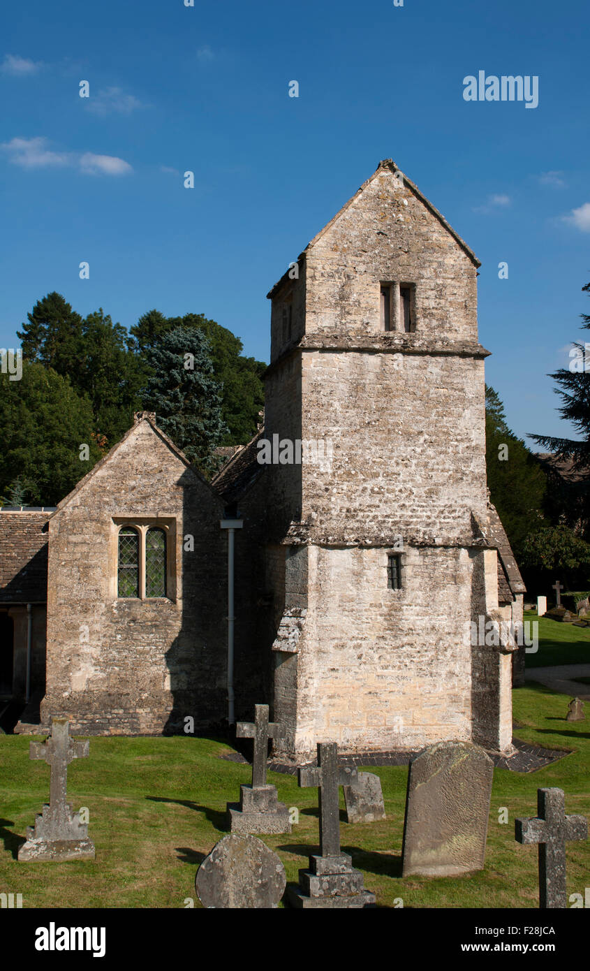 St. Margaret`s Church, Bagendon, Gloucestershire, England, UK Stock ...