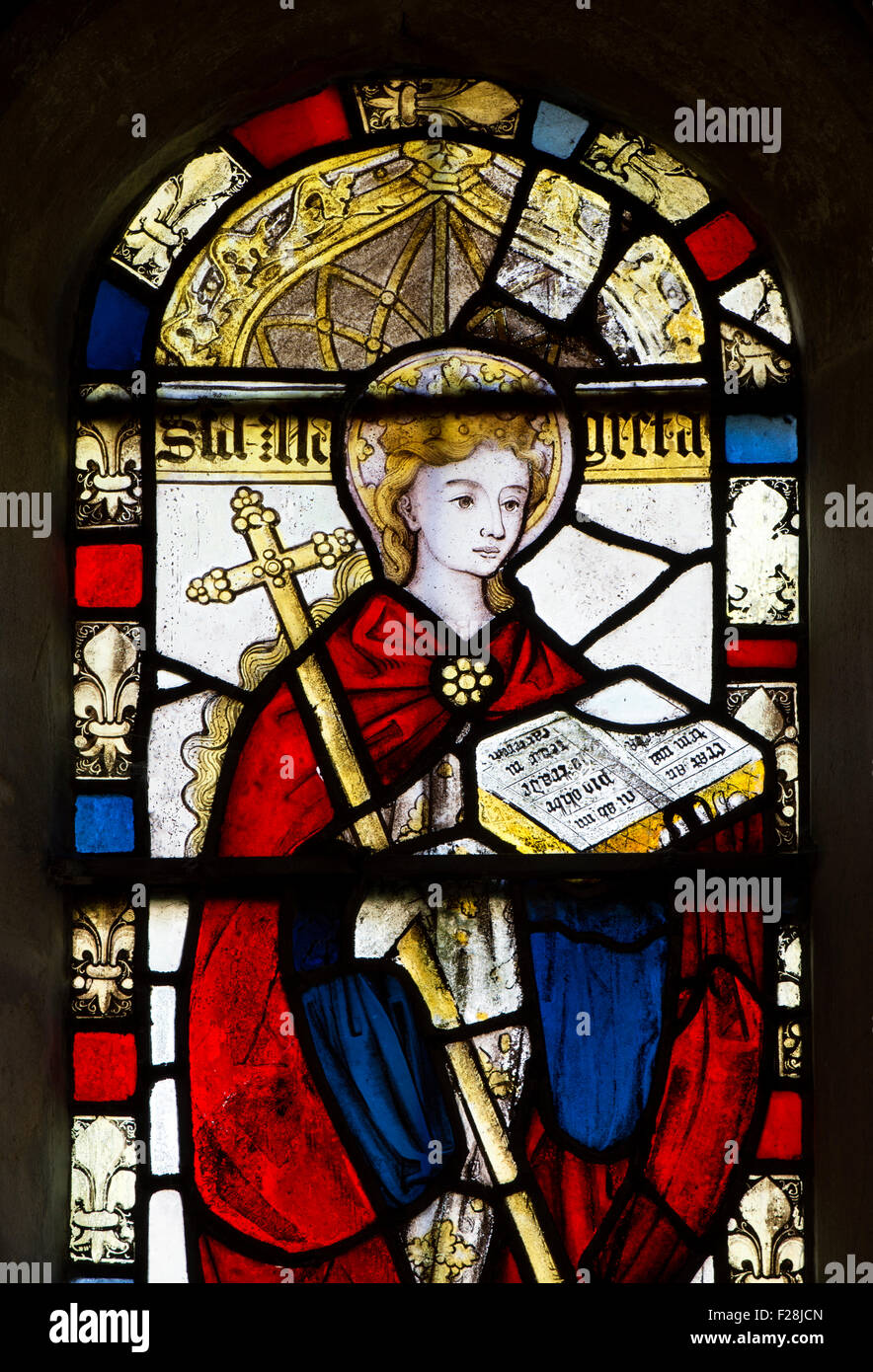 Saint margaret stained glass st hi-res stock photography and images - Alamy