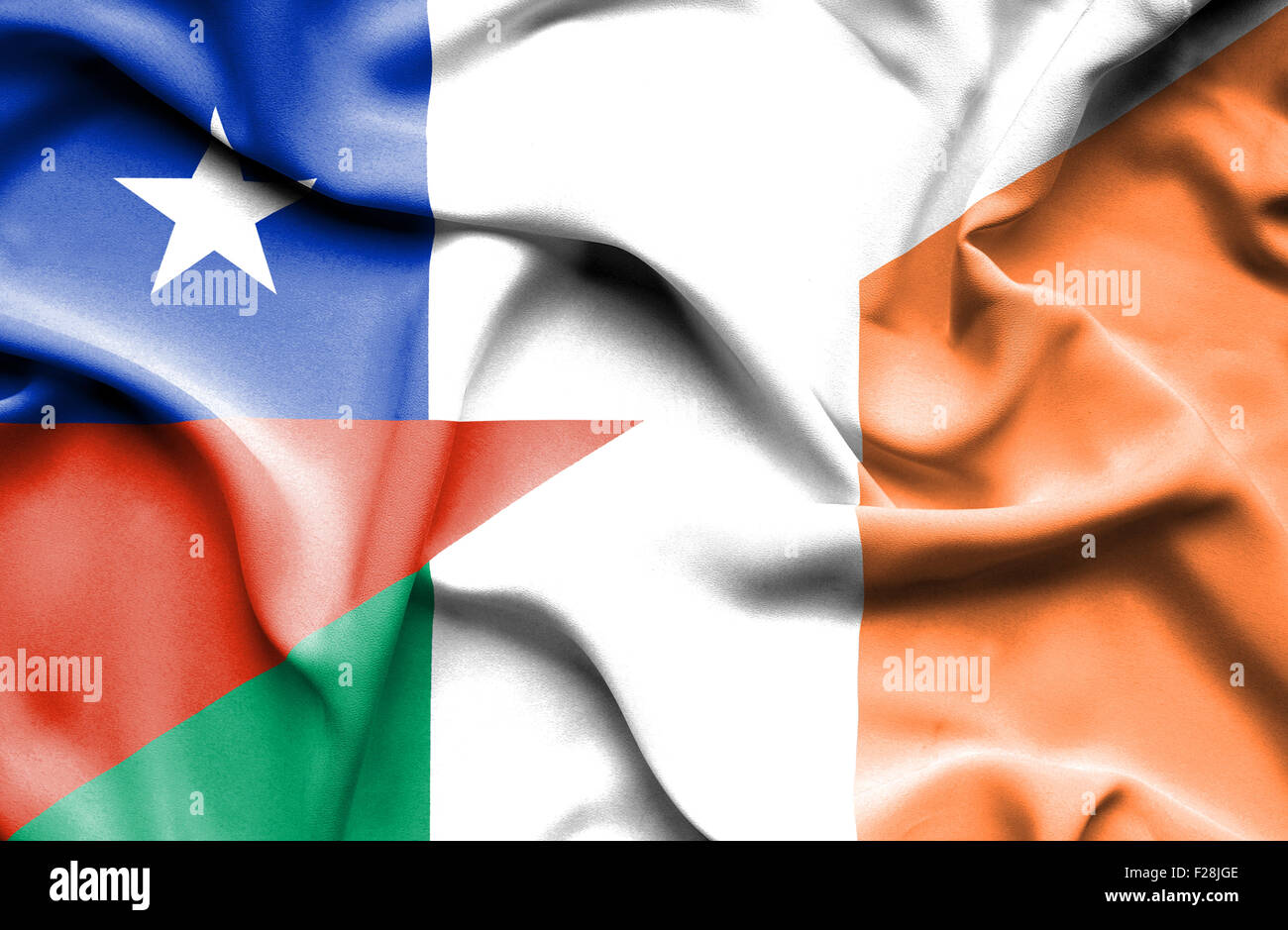 Chile ireland flag hi-res stock photography and images - Alamy