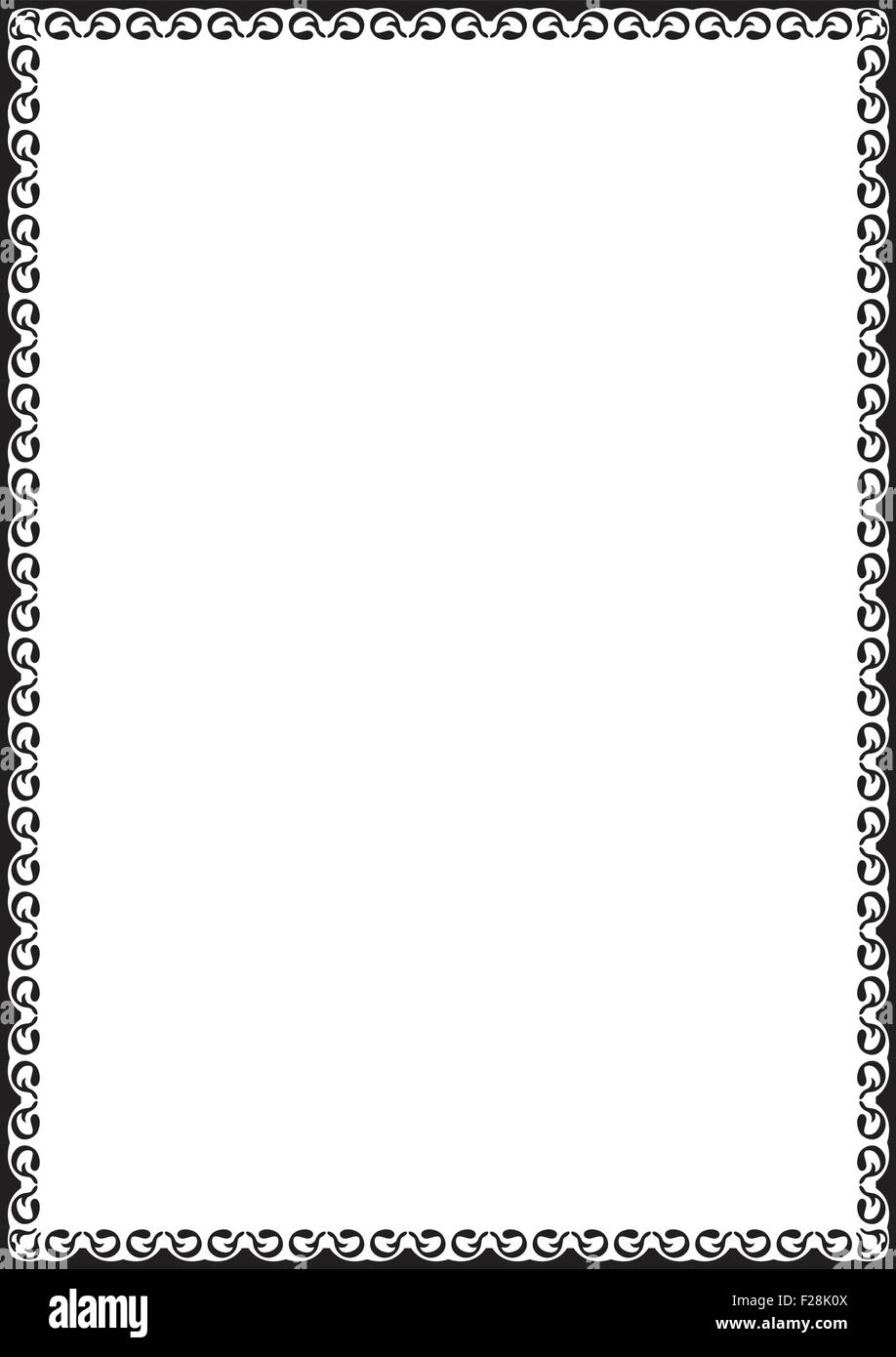 Nice border isolated on white Stock Vector Image & Art - Alamy