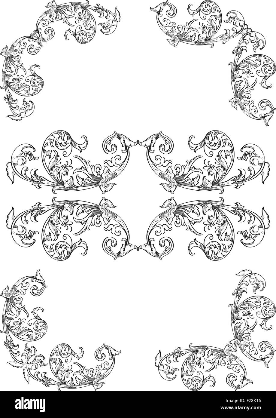 Acanthus foliate pattern hi-res stock photography and images - Alamy