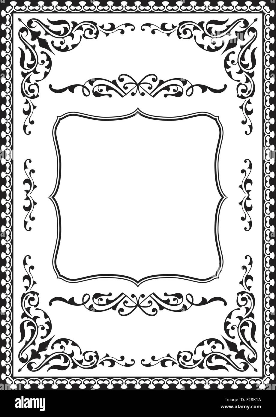 Classic nice page is isolated on white Stock Vector Image & Art - Alamy