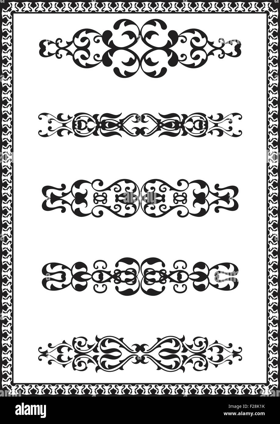 Fine design elements is iolated on white Stock Vector Image & Art - Alamy