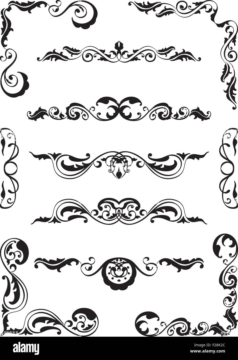 Rococo revival scrolls hi-res stock photography and images - Alamy