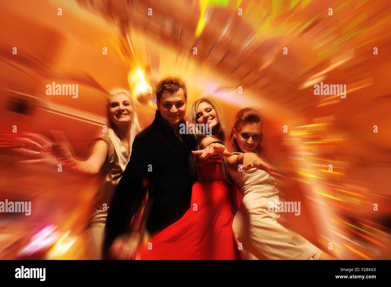 People dancing in the night club Stock Photo - Alamy