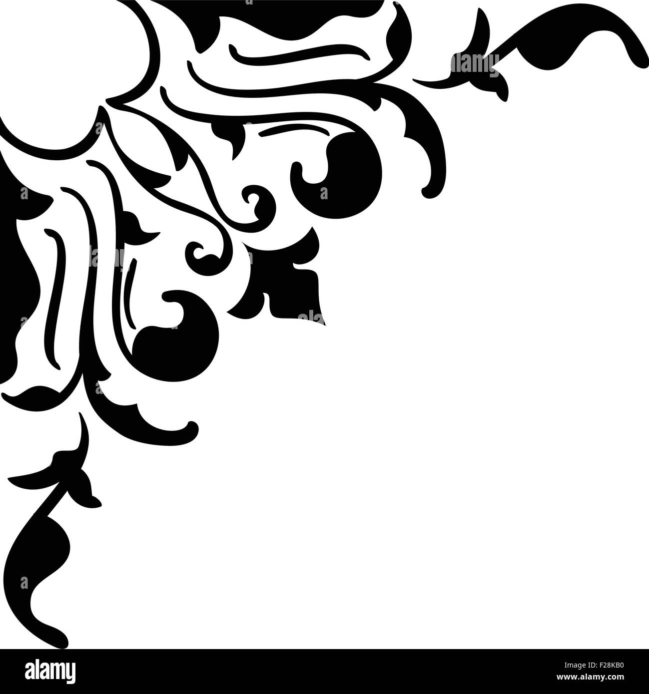 Corner element isolated on white Stock Vector Image & Art - Alamy