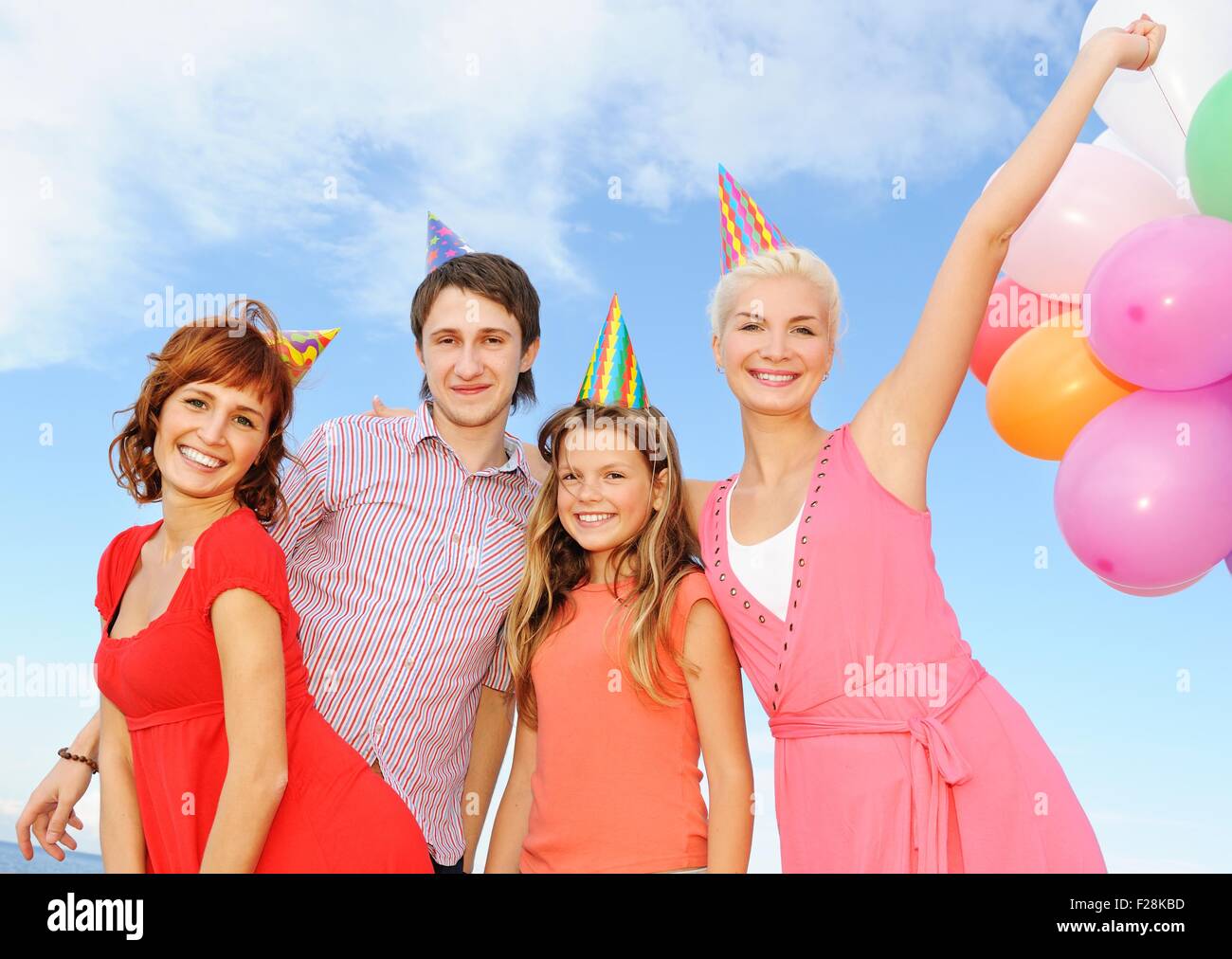 Picture of a happy friends Stock Photo - Alamy